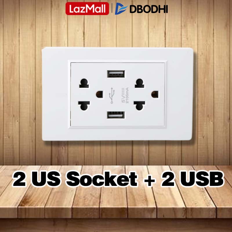 DBODHI Outlet Socket for Wall Universal PC Panel Wall Switch Type 118 ...