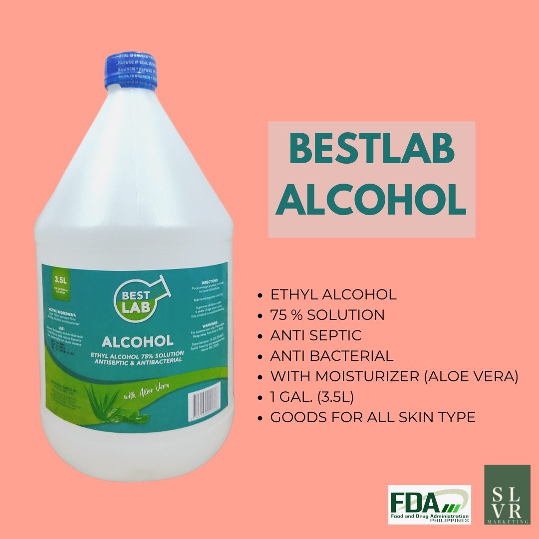 SLVR | BESTLAB Disenfectant and Antisepctic Liquid Ethyl Alcohol 70% ...