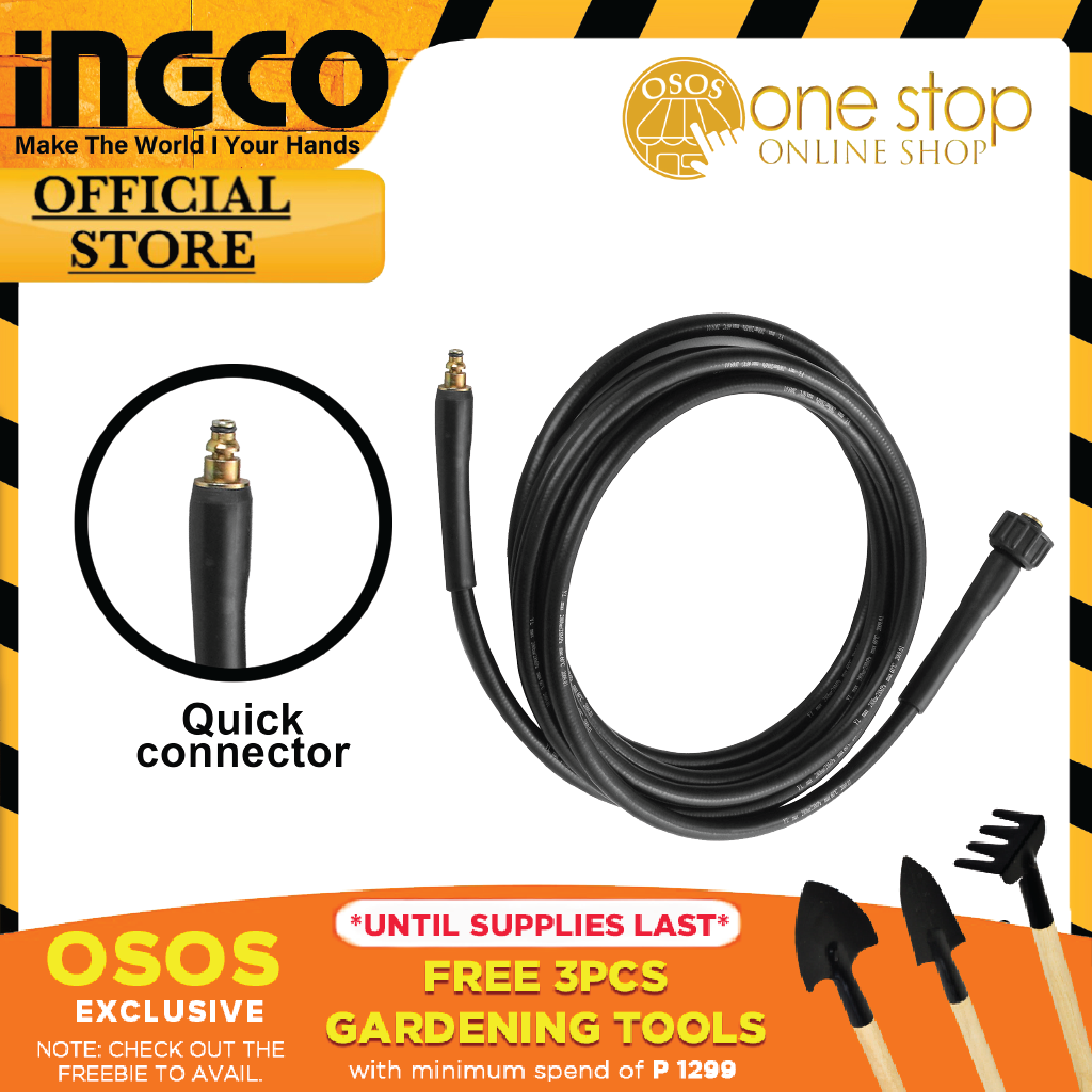 INGCO Original 5m High Pressure Washer Hose Quick connector AHPH5028 ...