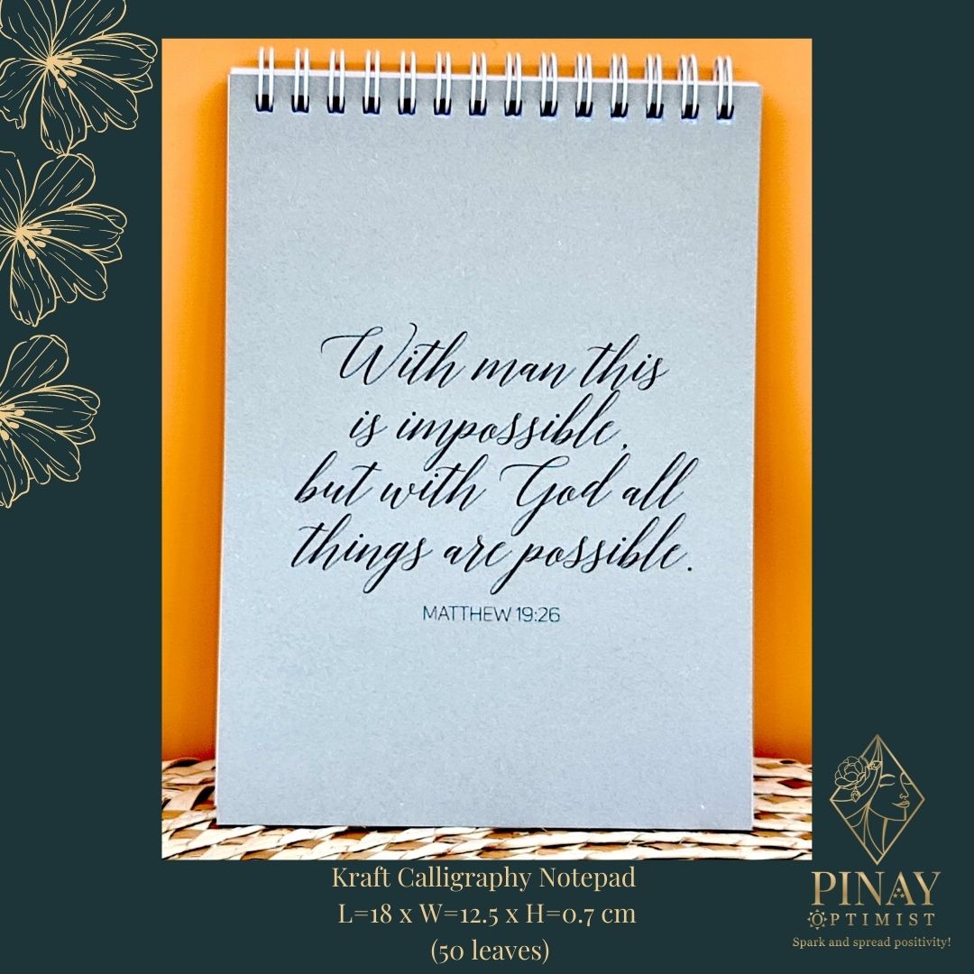 Pinay Optimist Kraft Calligraphy Notepad | Lazada PH