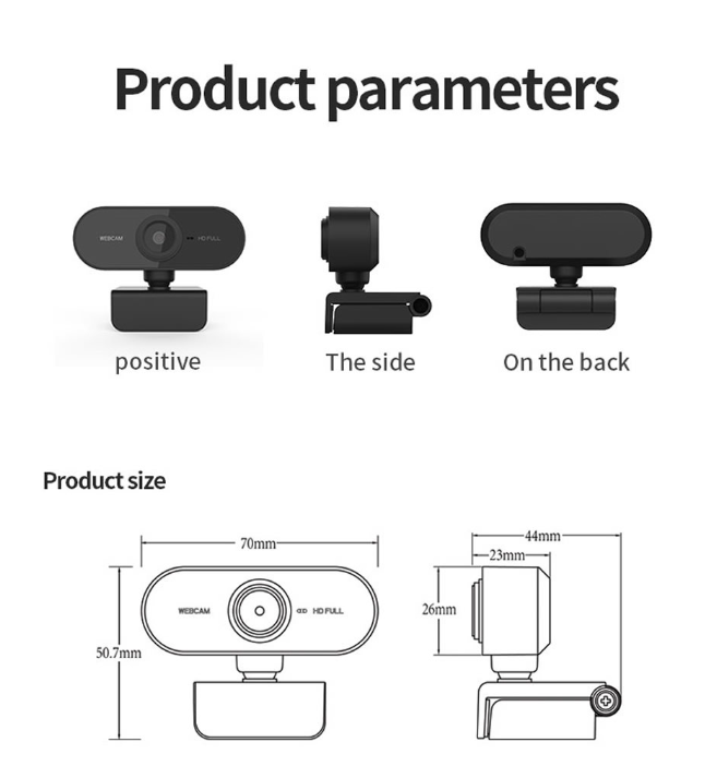 Logitech C615 Full HD Webcam - 1080p HD External USB Camera for Desktop ...