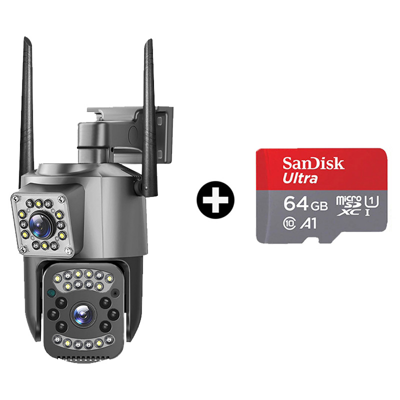 XIAOMI Dual Lens Waterproof Indoor Outdoor CCTV Camera Wifi Connect 360 ...