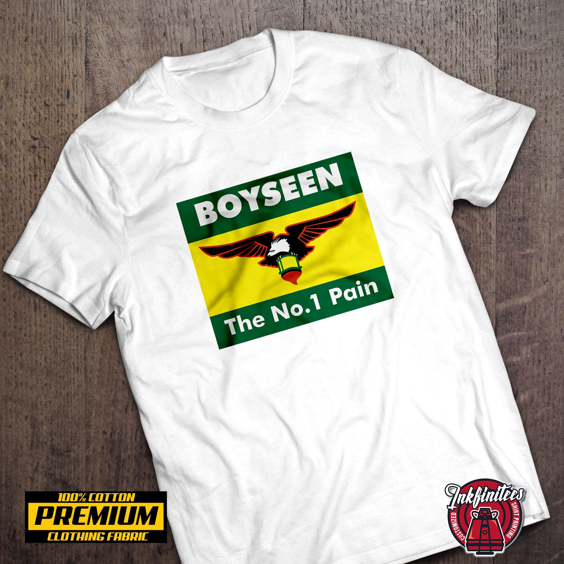 Inkfinitees - Brand Spoofs Edition T-Shirt (Boysen / Boyseen) (Unisex ...