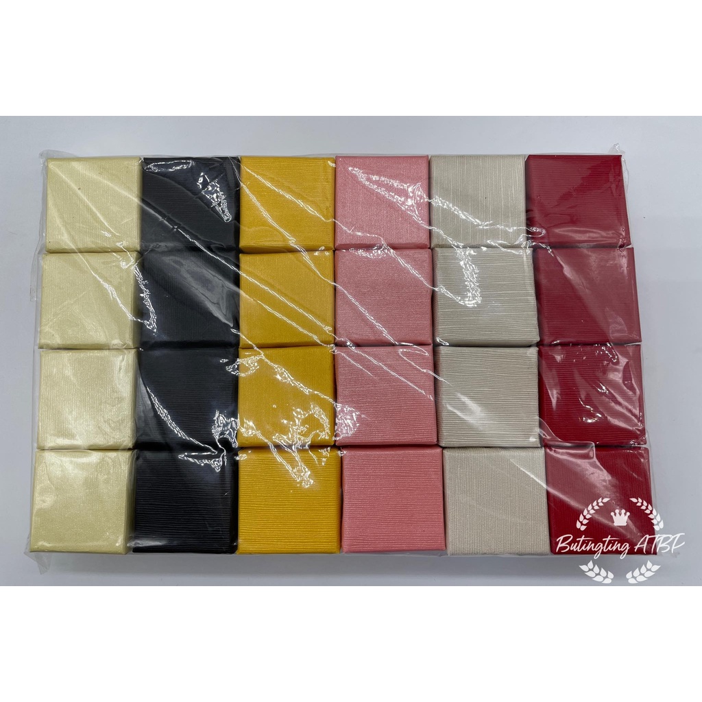 necklace box assorted color Jewelry Ring Gift Box 4x4cm | Lazada PH