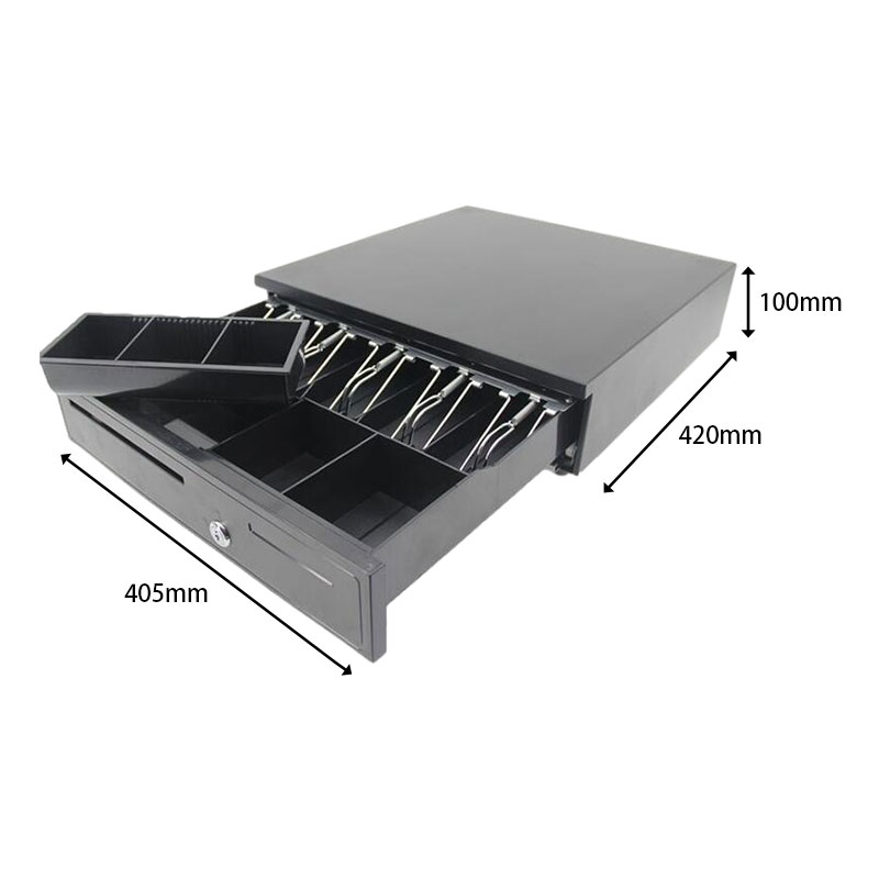 Cash Box Drawer for Store 5 Grid Bills Tray 4 Coins Tray Anti-Rust ...