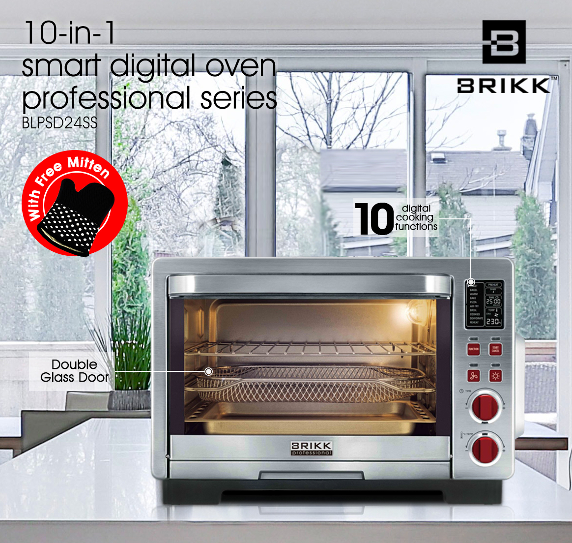 BRIKK 10-in-1 Smart Digital Oven | Lazada PH