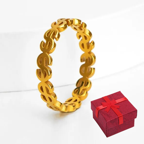 CHARM Coin Ring Money Catcher Coin Blessed Ring Dose Not Fade Charm ...