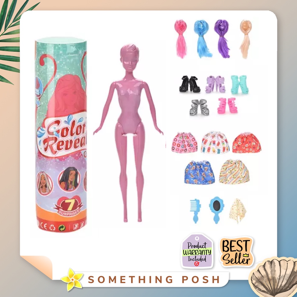 Little Genius Washed Color Reveal Dolls Washed Dolls Barbie* Color ...