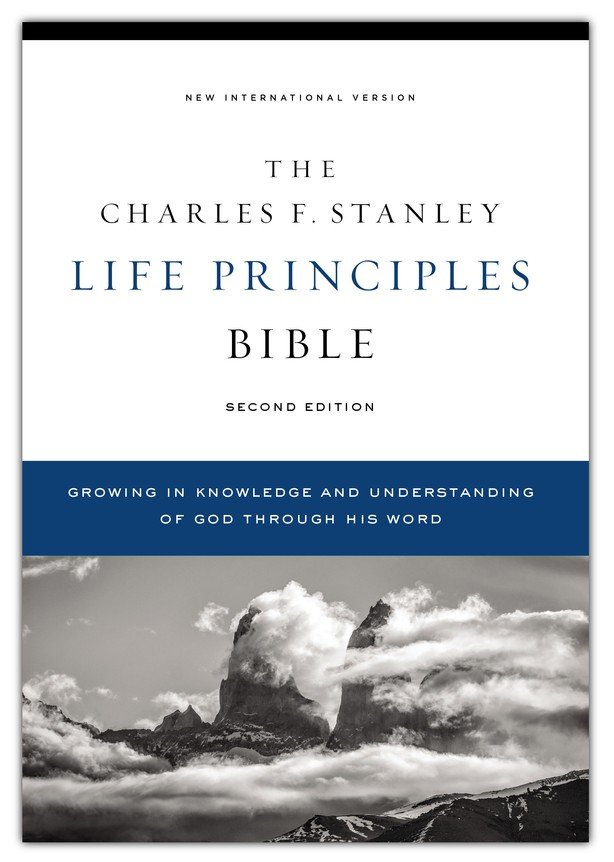 NIV Bible Charles Stanley Life Principles Bible 2nd Edition Hard Cover ...