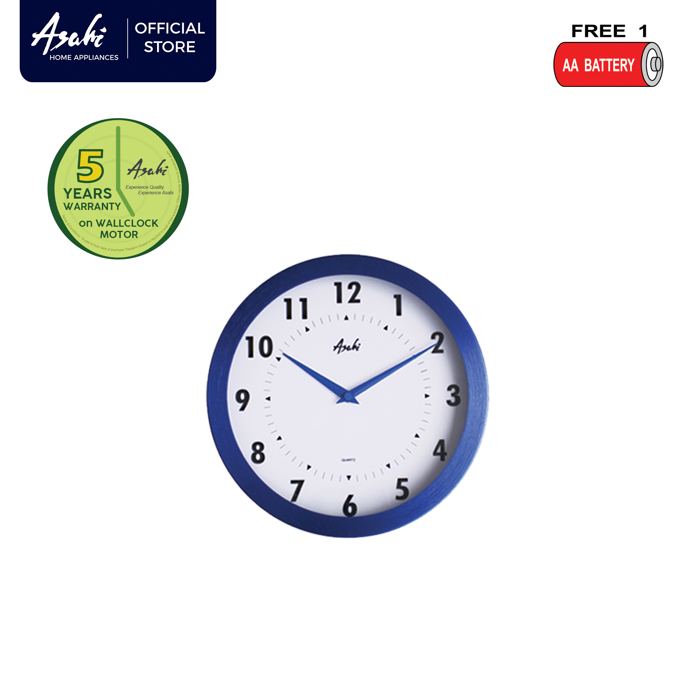 Asahi 10 Inches Colored Round Wall Clock M 2410 | Lazada PH