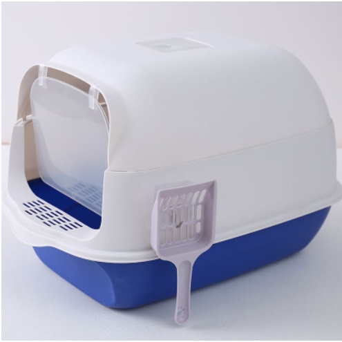 Cat Litter Box Covered House with Scooper Cat Poop Box | Lazada PH