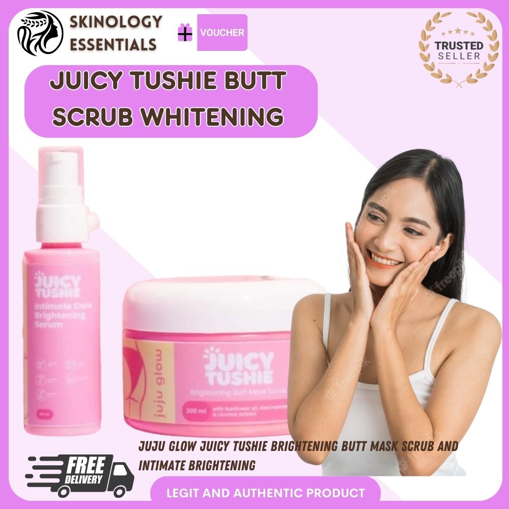 SKINOLOGY ORIGINAL JUICY TUSHIE BUTT SCRUB WHITENING JUJU GLOW JUICY TUSHIE BRIGHTENING BUTT ...