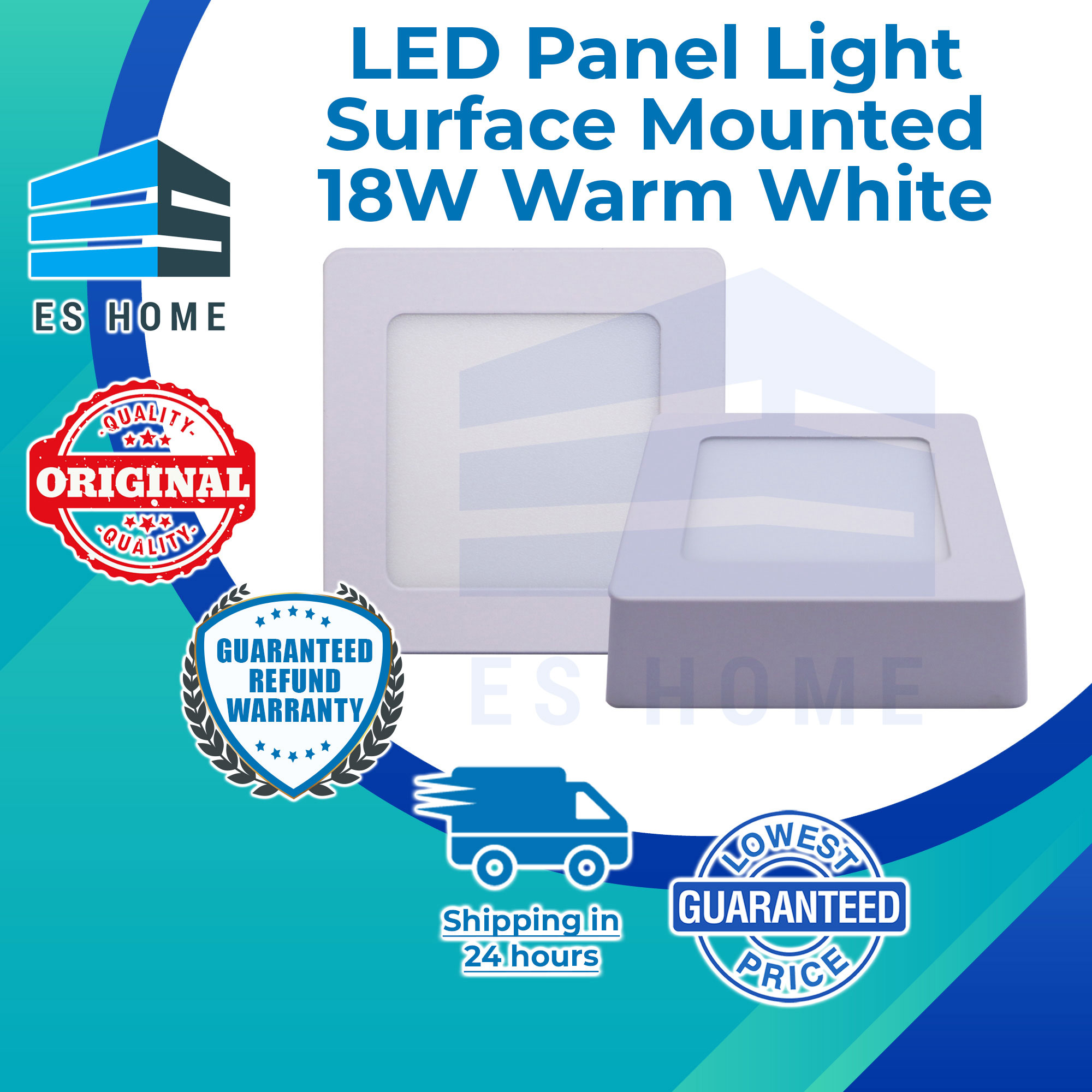 ES Surface Mounted 6W 12W 18W LED Panel Light Round and Square High ...