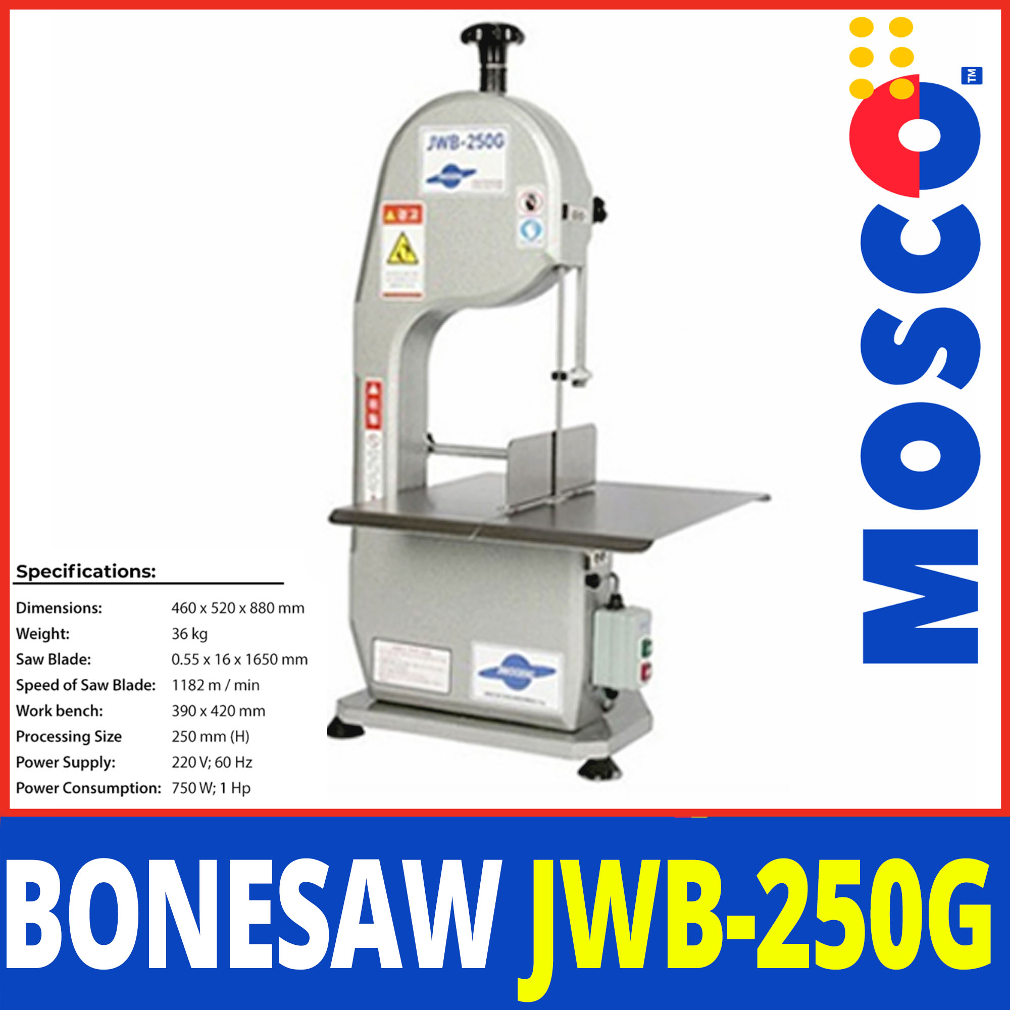 Bonesaw JWB-250G High productivity by high speed rotation | Lazada PH