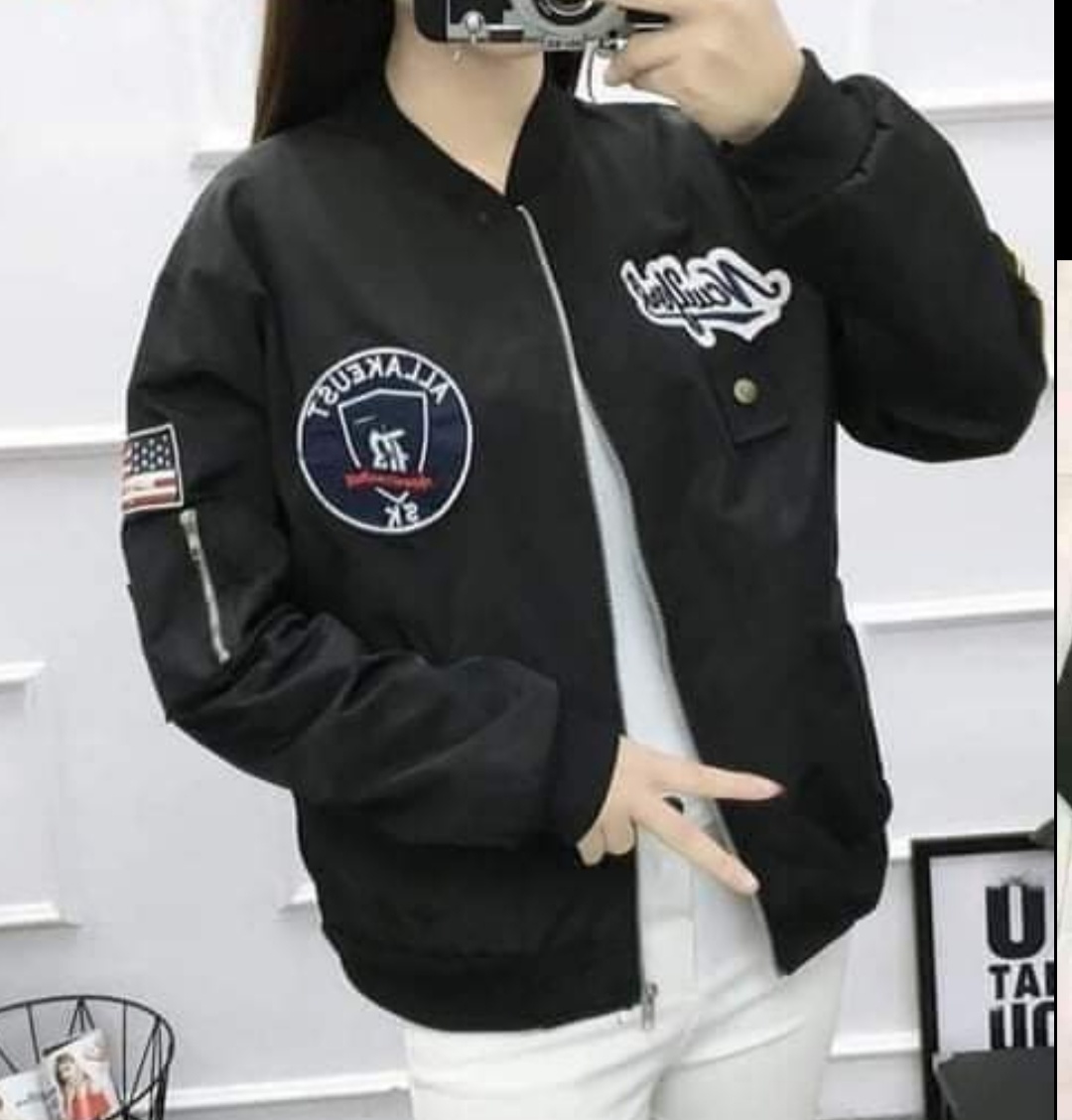 Light Weight Korean Bomber Jacket for Men and Women (SIZE: M,L,XL,2XL ...