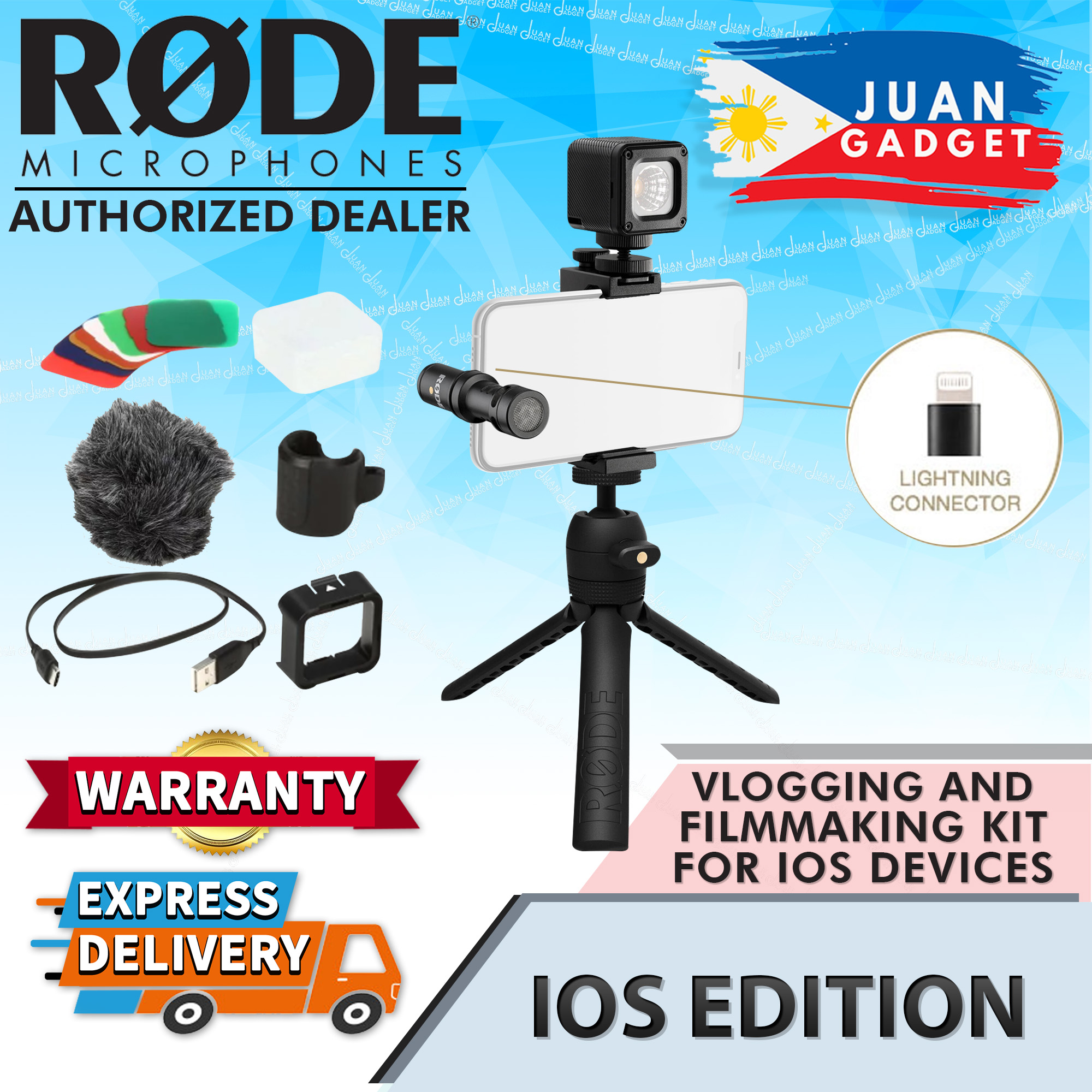 RODE Vlogger Kit iOS Edition Filmmaking Kit for Mobile Devices with ...