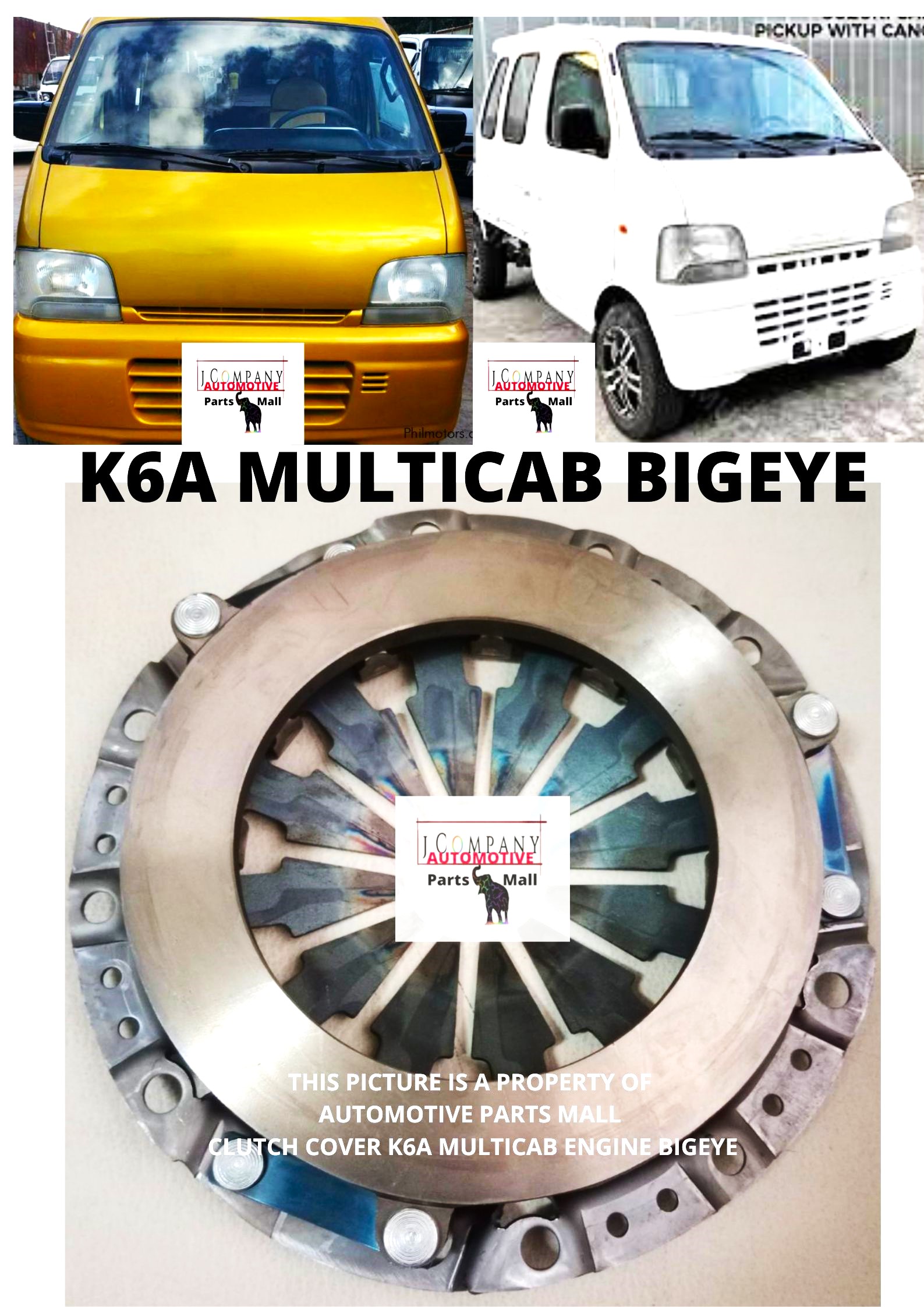 K6A ENGINE MULTICAB CLUTCH COVER PRESSURE PLATE SUZUKI ORION | Lazada PH