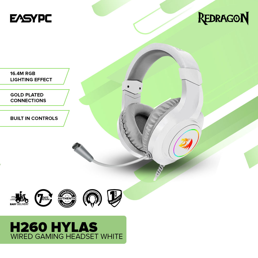 EasyPC | Redragon H260 HYLAS RGB Backlighting Built-in volume ...