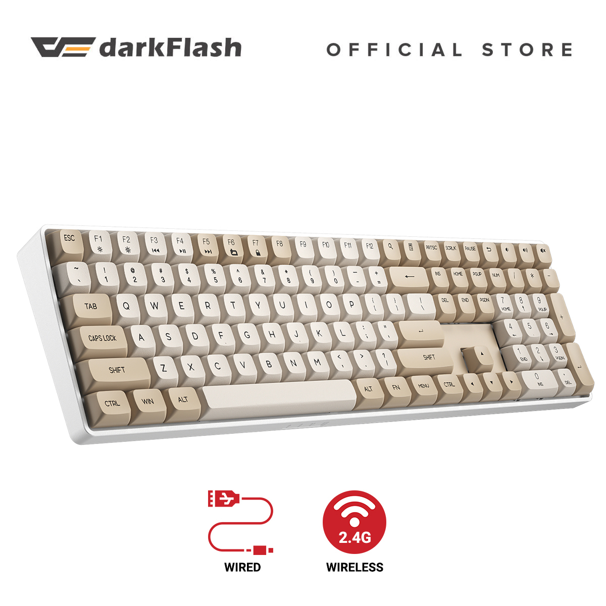 darkFlash GD108 2.4G/Wired Mechanical Keyboard | Lazada PH