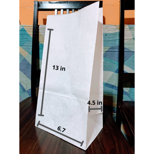 Paperbags / Supot / White Kraft Paper Bag (Grease Resistant ...