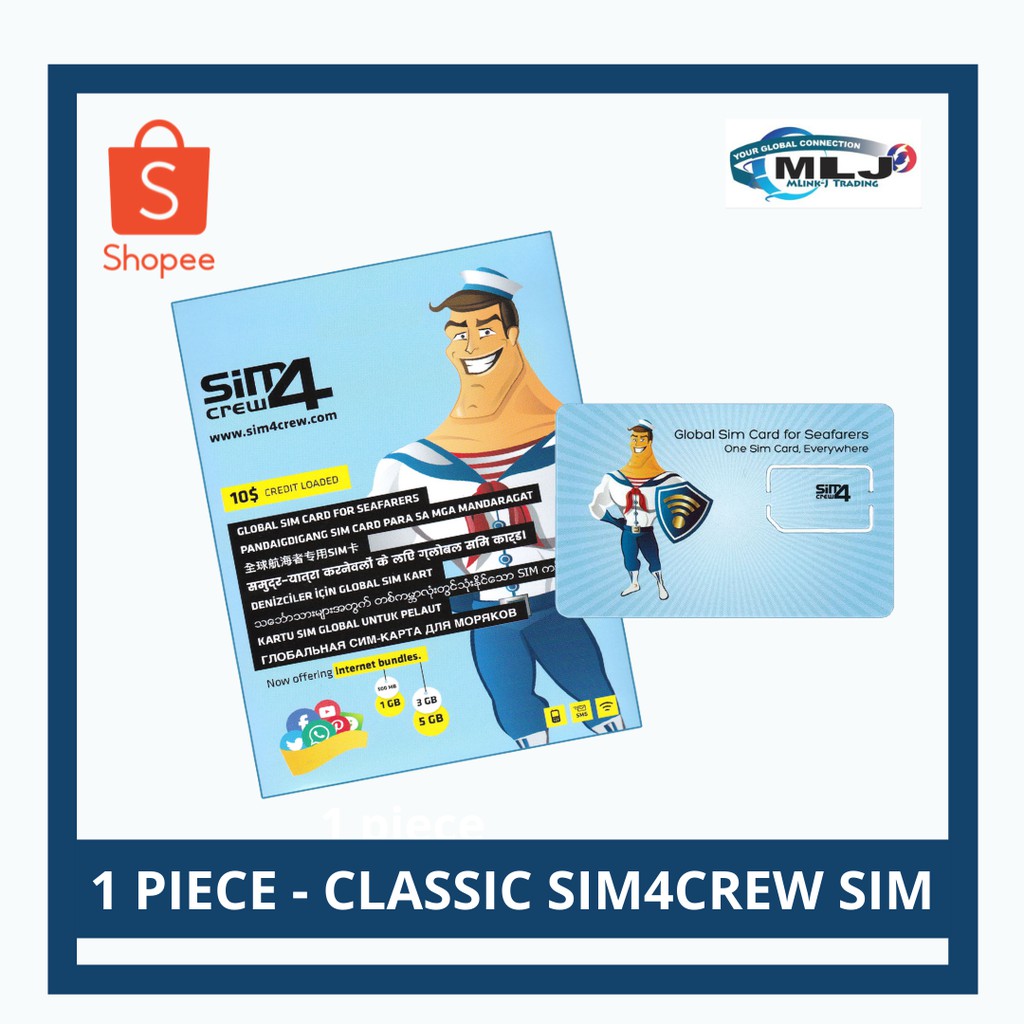 1 piece - SIM4Crew Classic SIM Card | Lazada PH