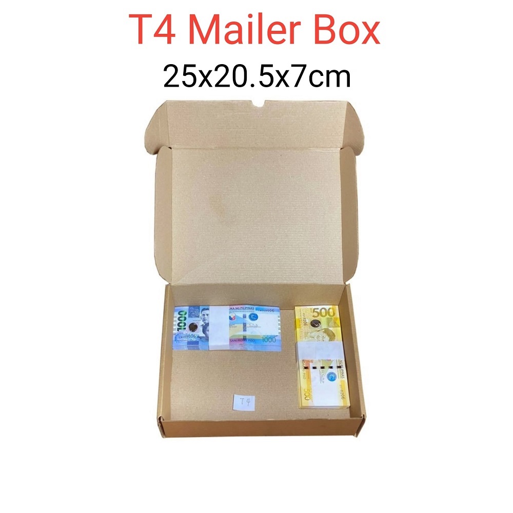 Corrugated Box T4 - 25x20x7cm (Set of 10 pcs) | Lazada PH