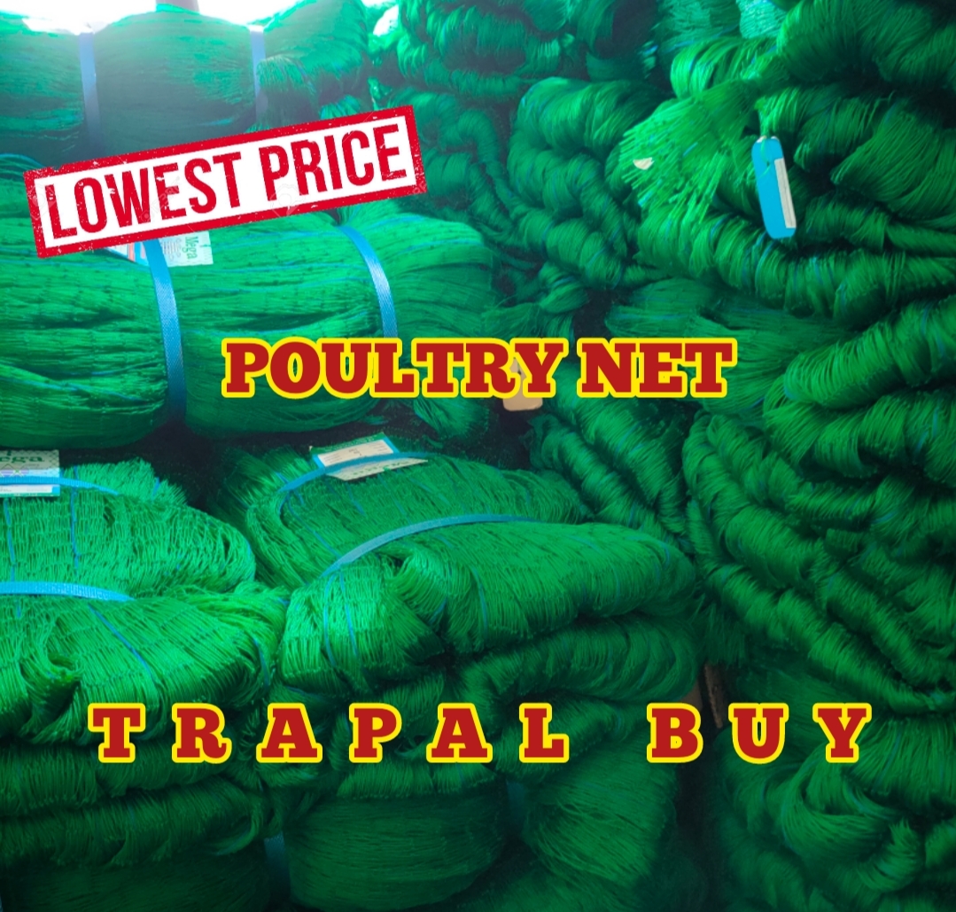 POULTRY NET 15 METERS NYLON MATERIAL Chicken Poultry Net / Farm Net ...