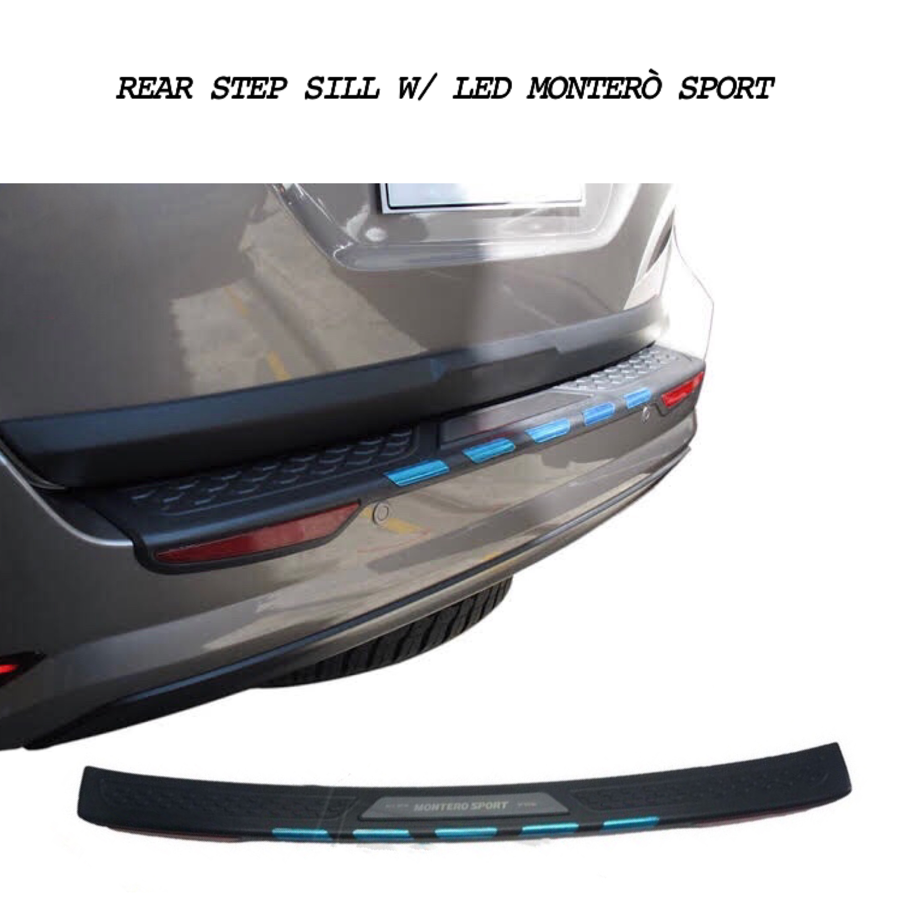 OCPA CAR DOOR PROTECTOR REAR STEP SILL WITH LED (MONTERO) 2641 | Lazada PH