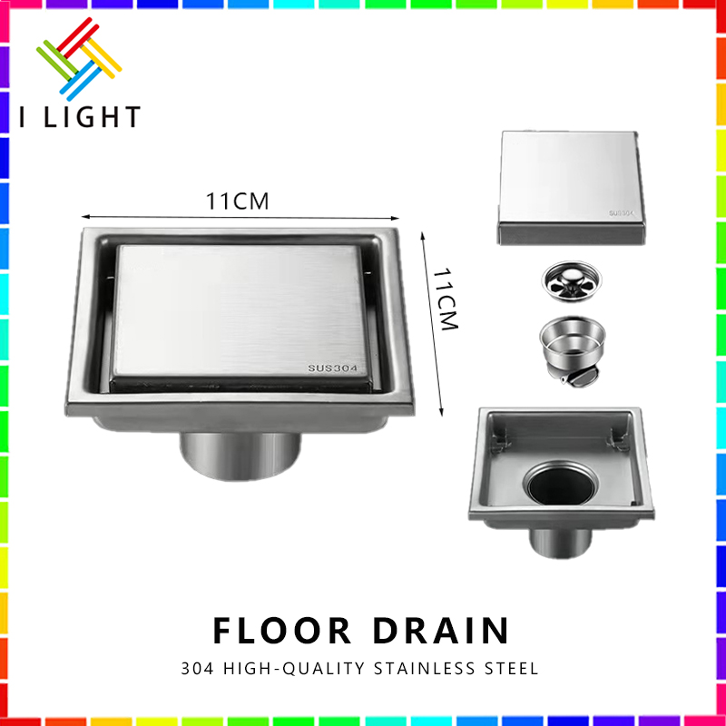 （Fast delivery）Hidden and beautiful floor drains 304 stainless steel ...