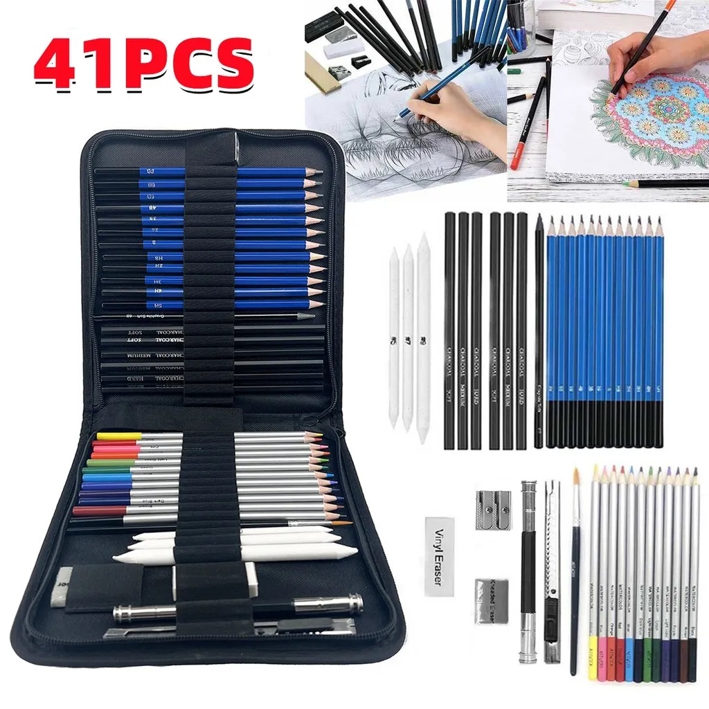 35/41/72pcs Sketch Pencil Set Artist Craft Professional drawing Kit ...