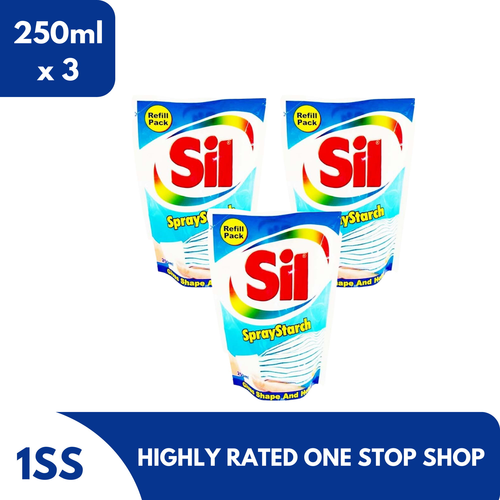 Sil Spray Starch Refill Pack, 250ml set of 3 | Lazada PH