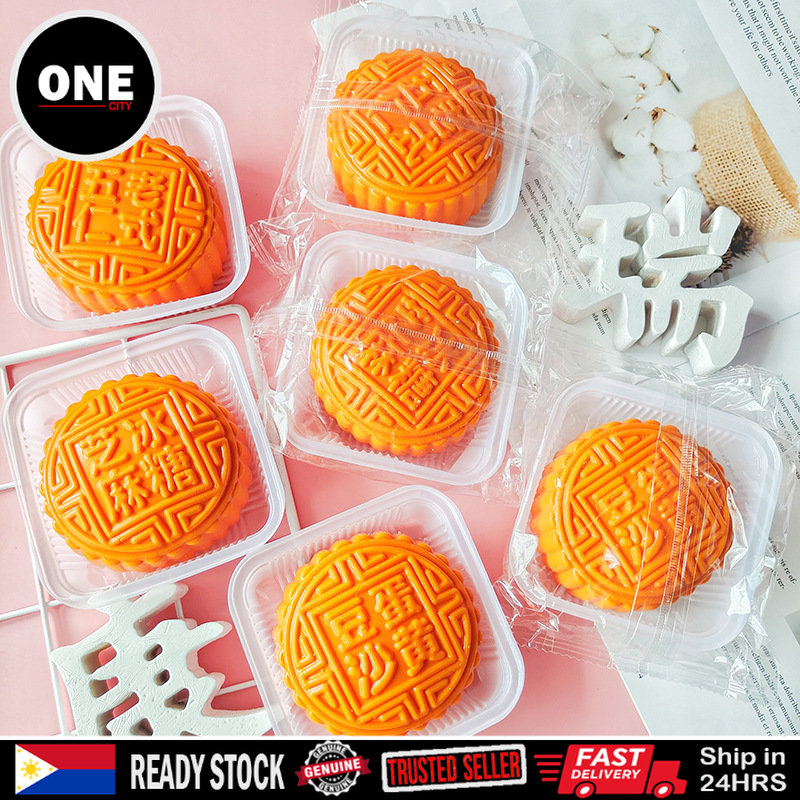 Chinese Festive Food Squishy Toys Moon cake Simulated Food Prank safety ...