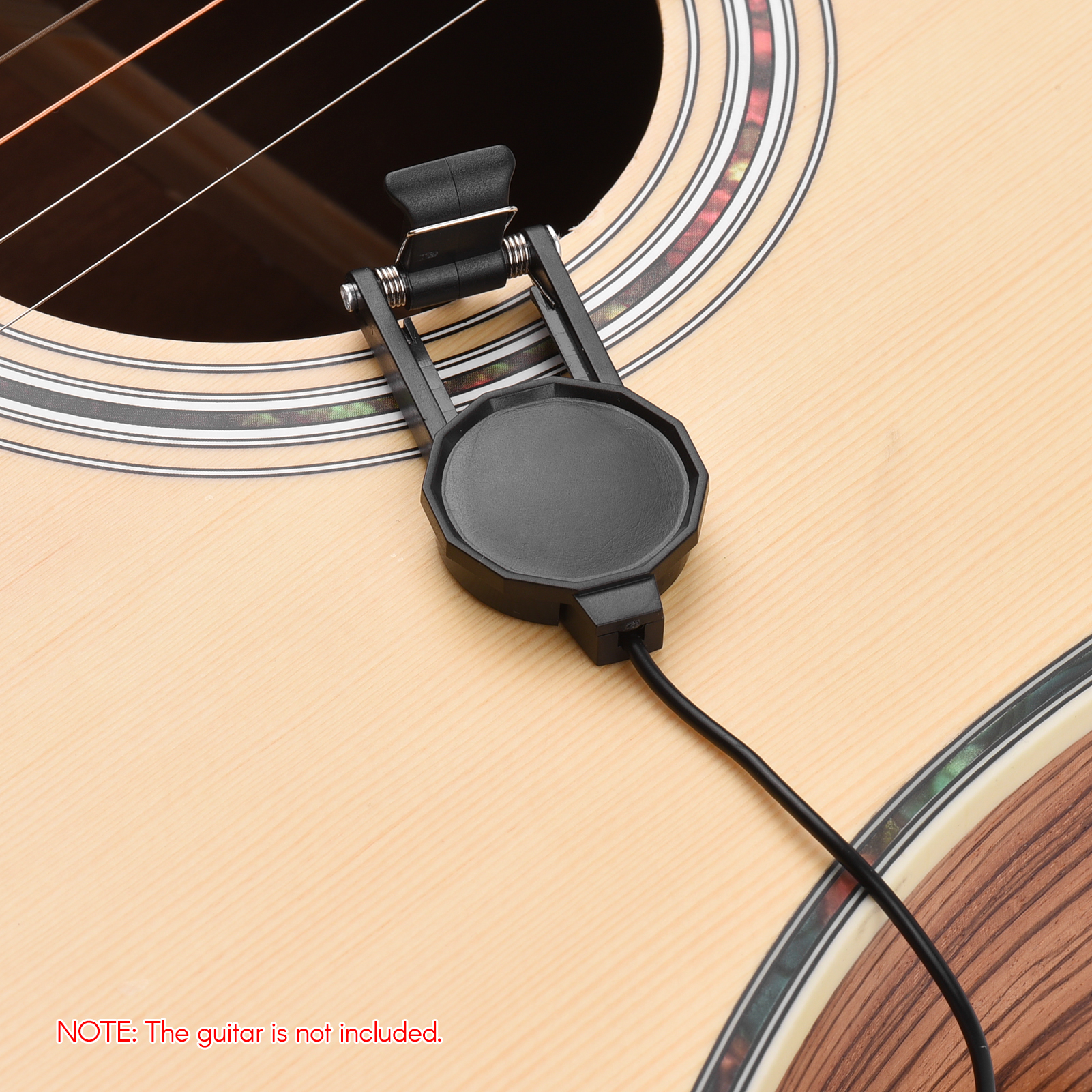 Clip-on Instrument Pickup Guitar Pick-up Mini Transducer with 1/4 Inch ...
