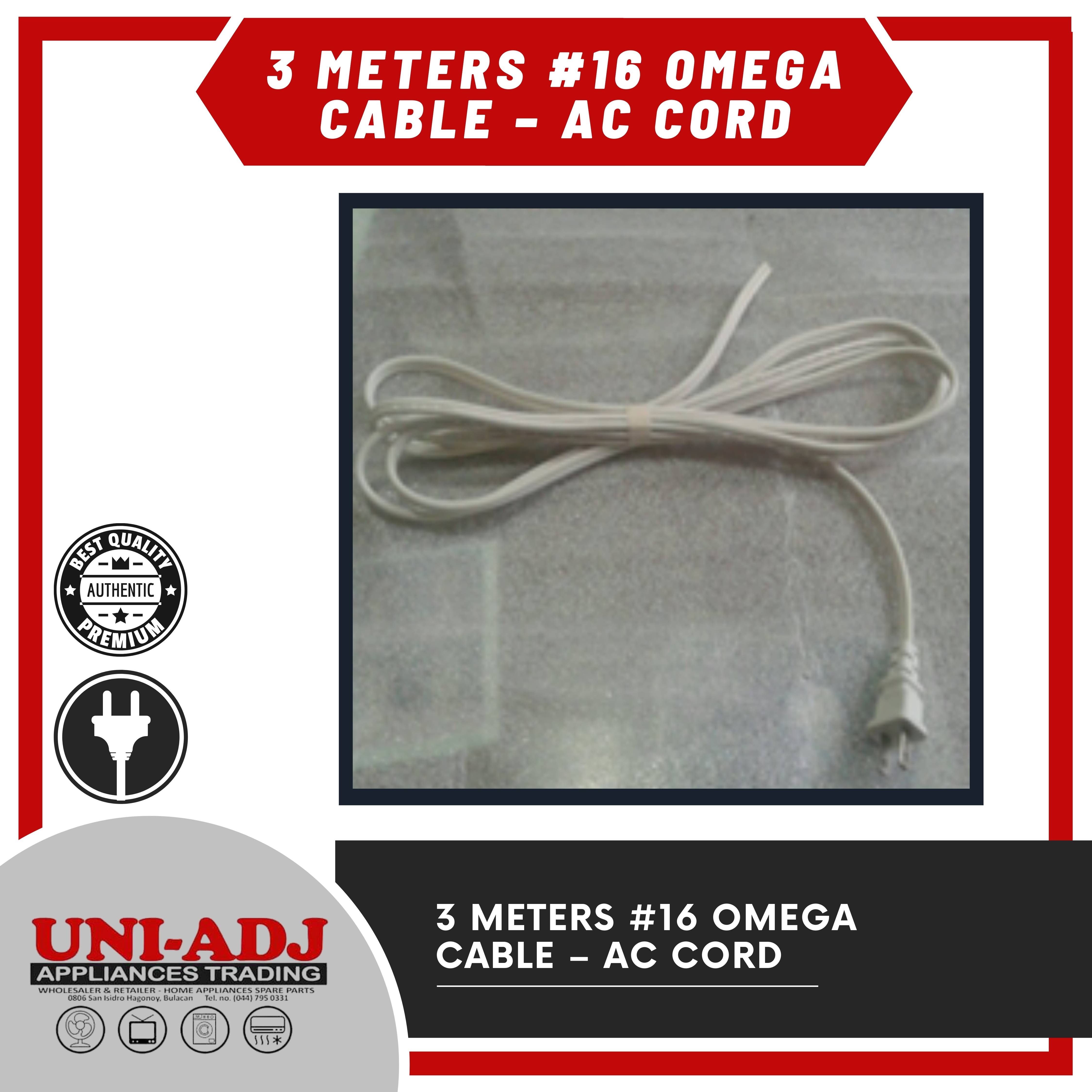 3 meters #16 omega cable – AC cord | Lazada PH