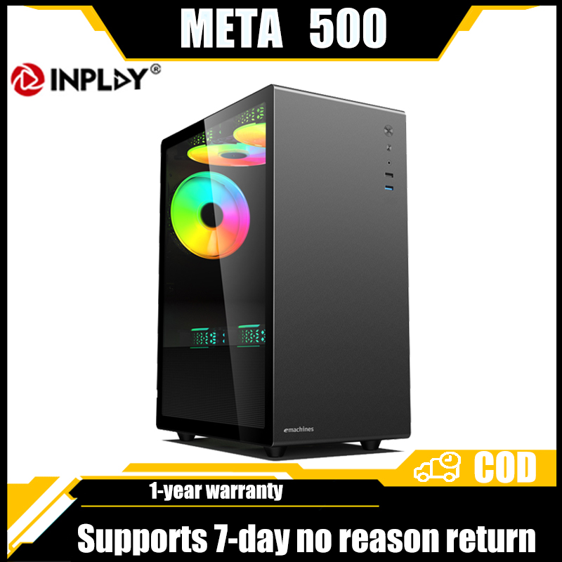 【INPLAY】Mid-Tower ATX PC Case Desktop Case 5 Fan Slot Computer Case New ...