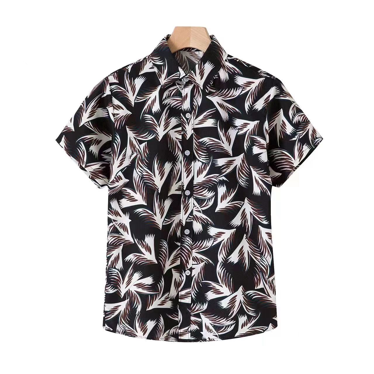 KUYA Casual & Elegant Leaf Style & Black Polo Shirt Mature Party ...