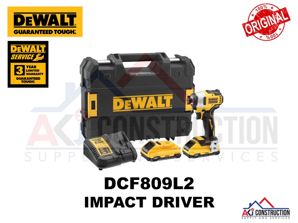 DeWalt DCF850E2T-GB 18V X Li-Ion PowerStack Brushless Cordless Impact Driver Screwfix | atelier ...