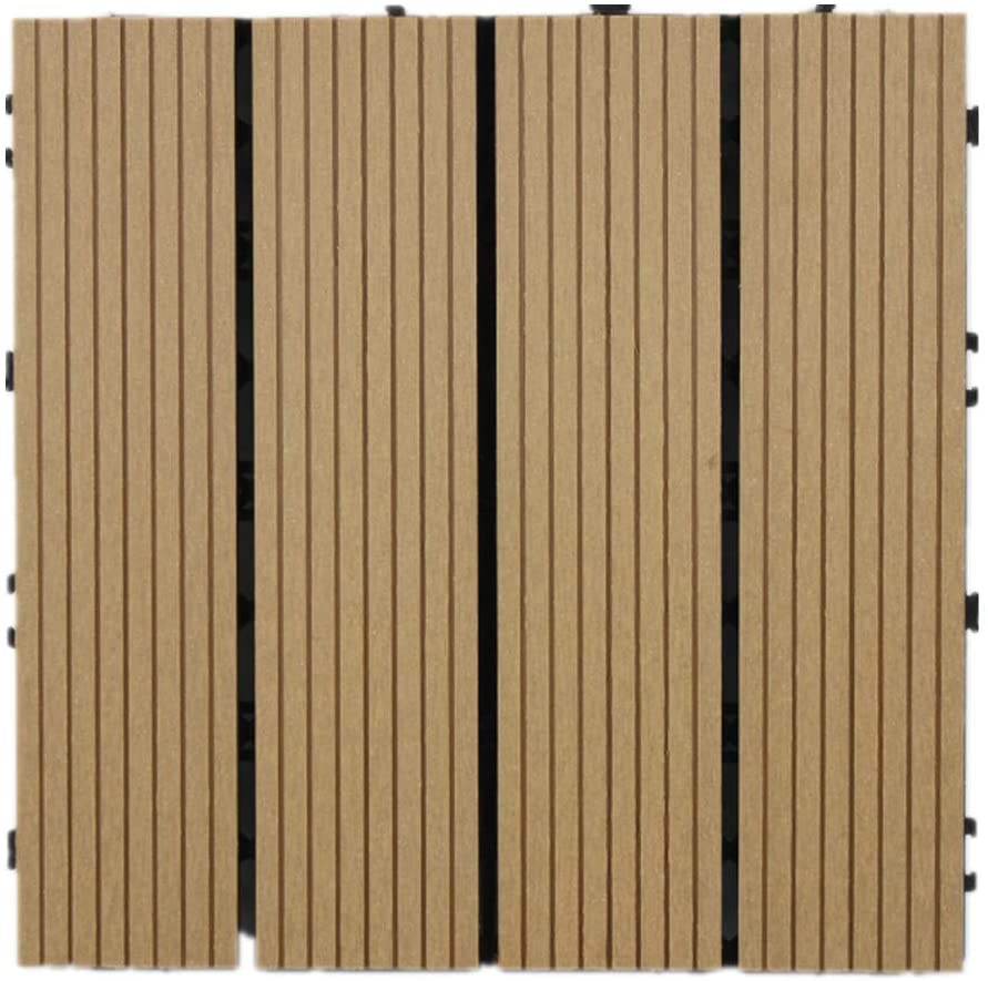 30x30 CM Patio Wpc decking wood plastic Composite Interlocking Decking ...