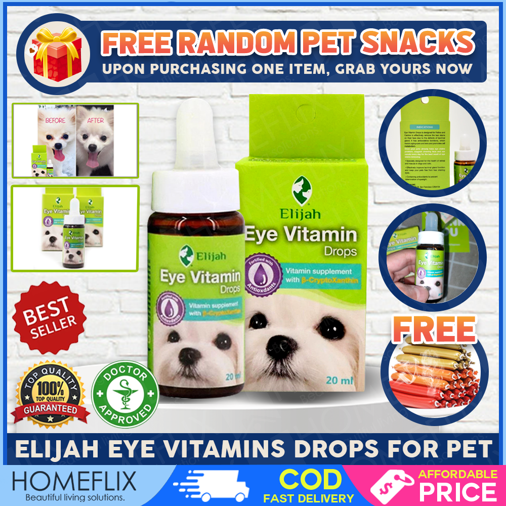 Homeflix Eye Vitamin drops 20 ml elijah eye vitamins, tear stain ...