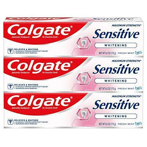 Colgate Sensitive Maximum Strength Prevent & Repair Gentle Mint Paste 3 ...