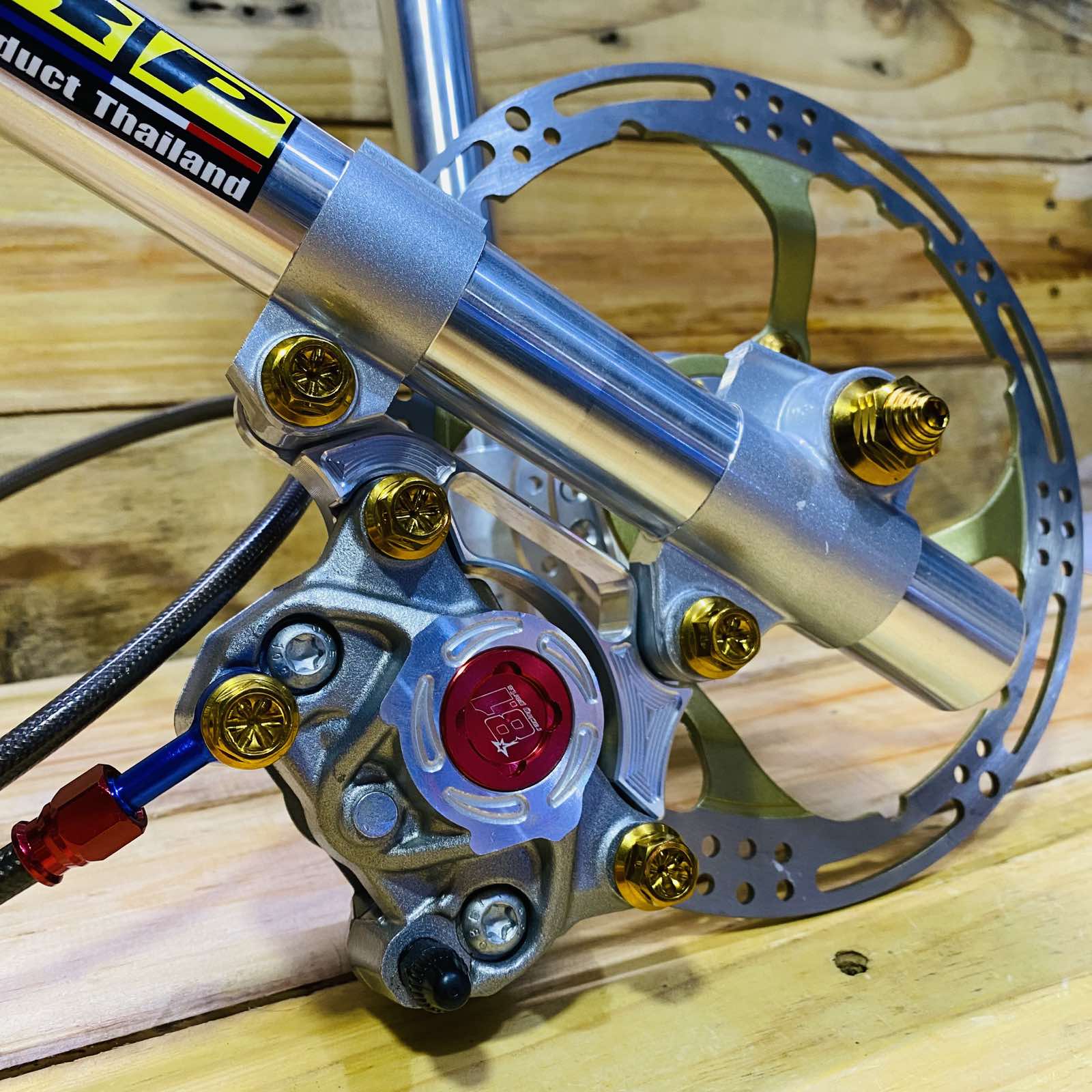 Lighten Front Shock/Brembo 2pot Caliper/SB Concept SET - Wave, Xrm, Rs ...