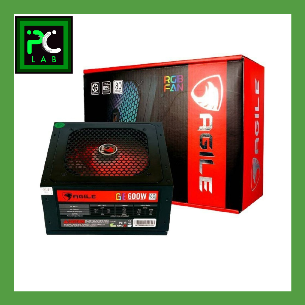 Powerlogic Agile 600w RGB 80+ | Lazada PH