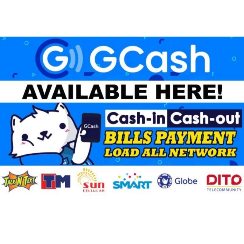 cod G CASH TARPAULIN GCASH TARPOLIN LANDSCAPE | Lazada PH