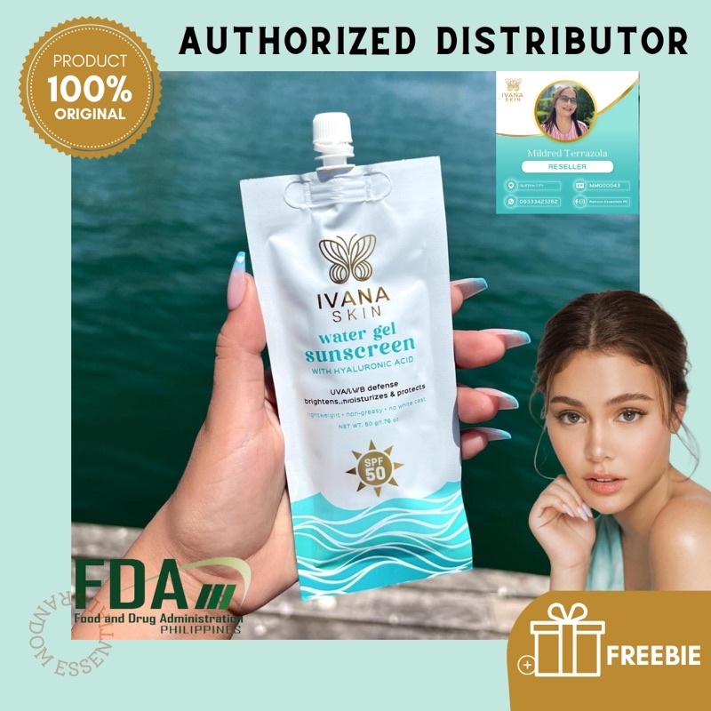 [ON HAND] Ivana Skin Water Gel Sunscreen SPF50 UVA/UVB Defense Sun ...