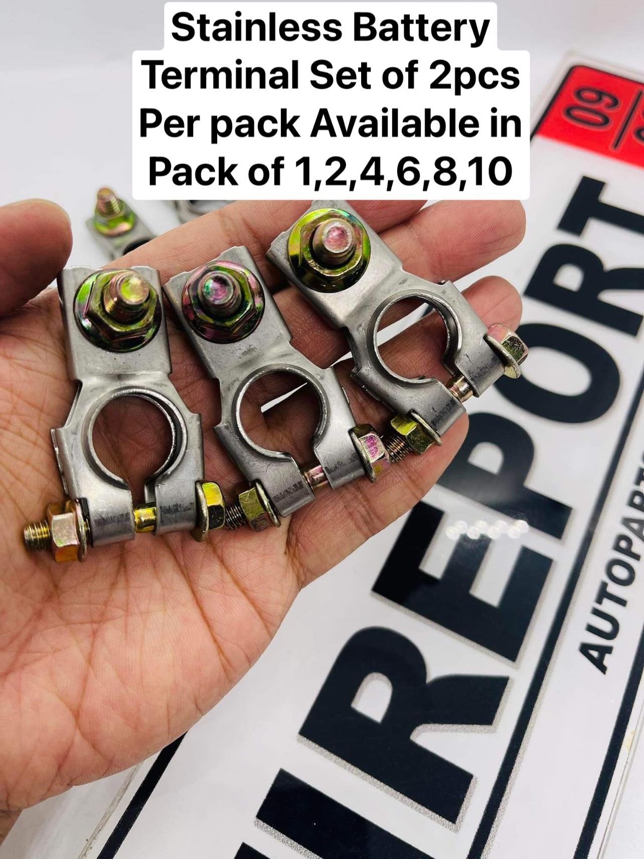 Stainless Heavy Duty Battery Terminal Clamp (SET of 1,2,4,6,8,10 ...