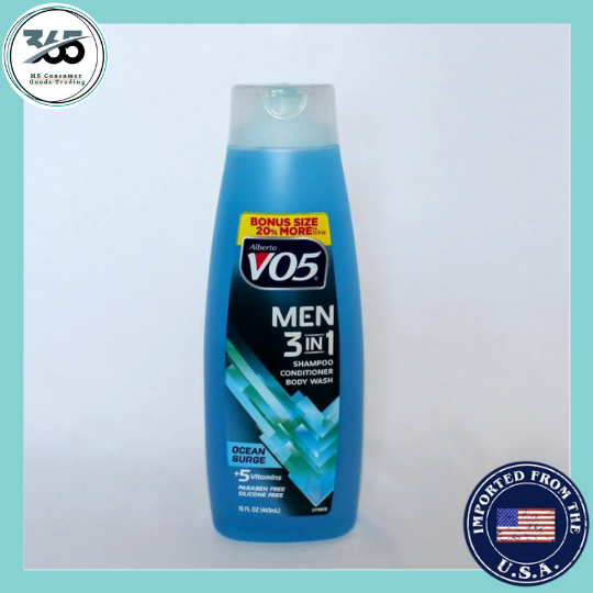 VO5 Men's 3-in-1 (Shampoo Conditioner Body Wash) - 15oz (443ml) | Lazada PH