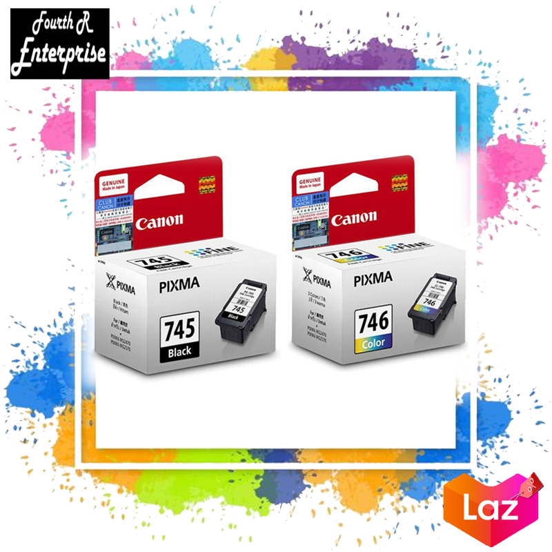 Canon 745 and 746 (PG-745 Black and CL-746 Tri-Color) Pixma Original ...