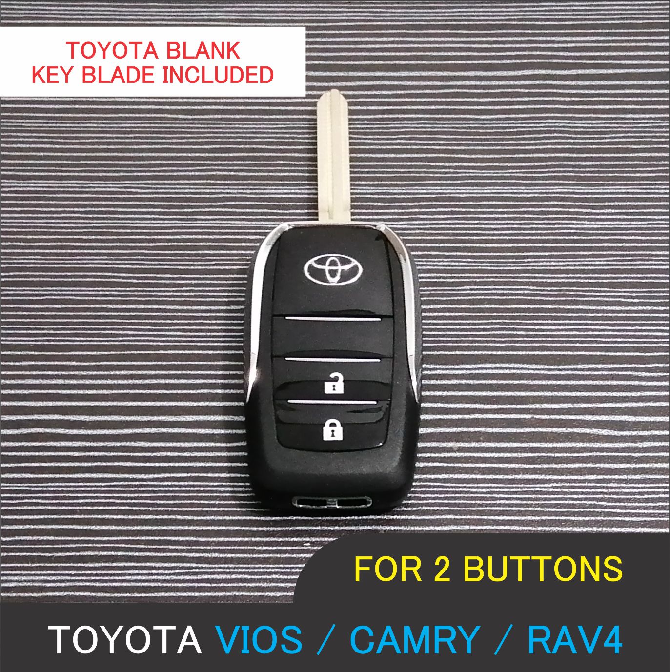 Toyota Flipkey Conversion Kit - VIOS Gen 3 & Gen 4 - 2/3 Buttons v2 ...