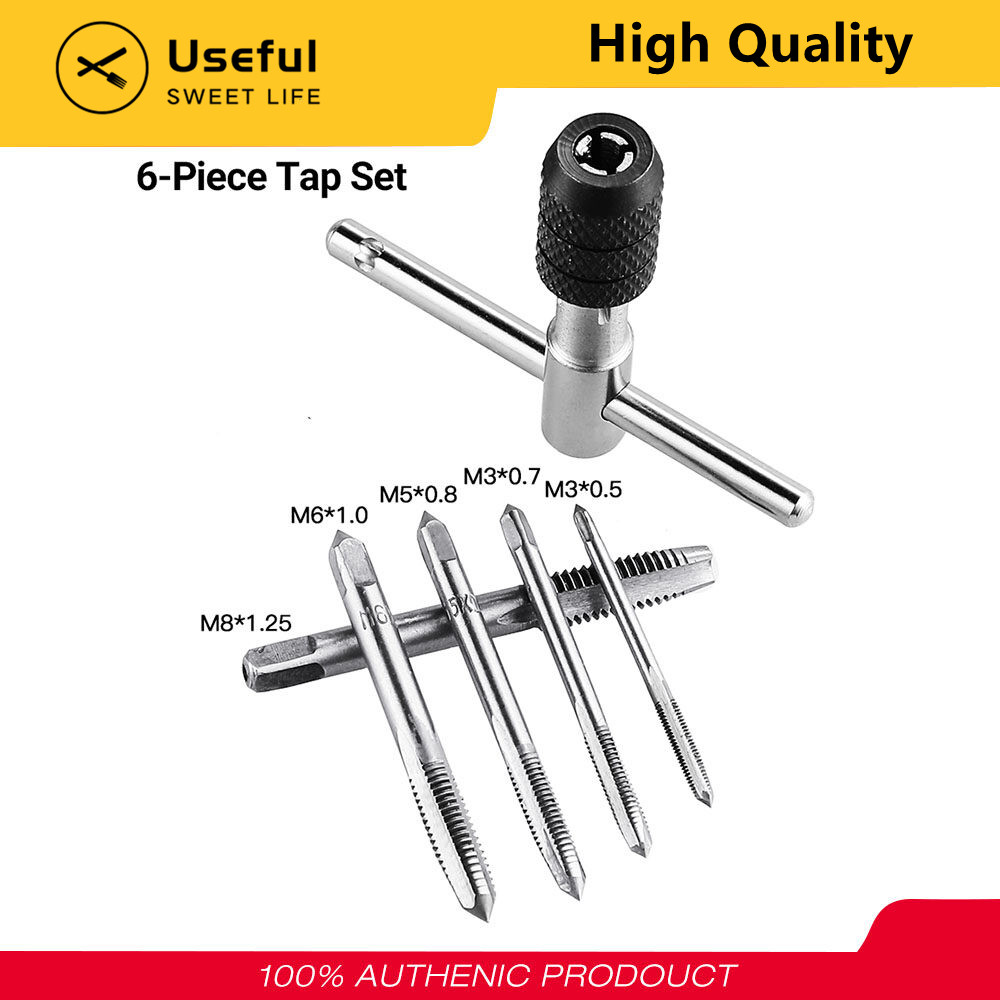 T-type Machine Screw Thread Tap Wrench 6/10 pcs M3 / M4 / M5 / M6 / M8 ...