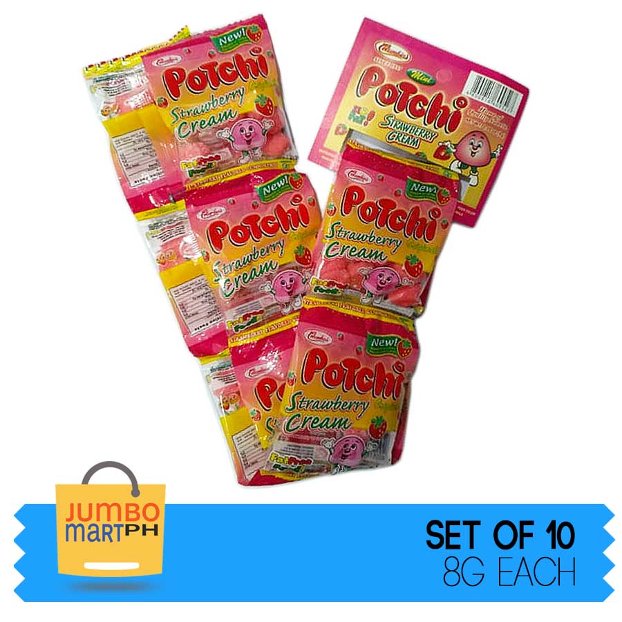 Potchi Strawberry Cream 8g / PACK OF 10 | Lazada PH